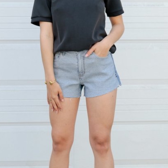 Etica | Shorts | Etica Women Bella High Waisted A Line Denim Shorts Sz ...